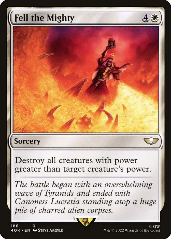 Fell the Mighty MTG (Warhammer 40,000 Commander)