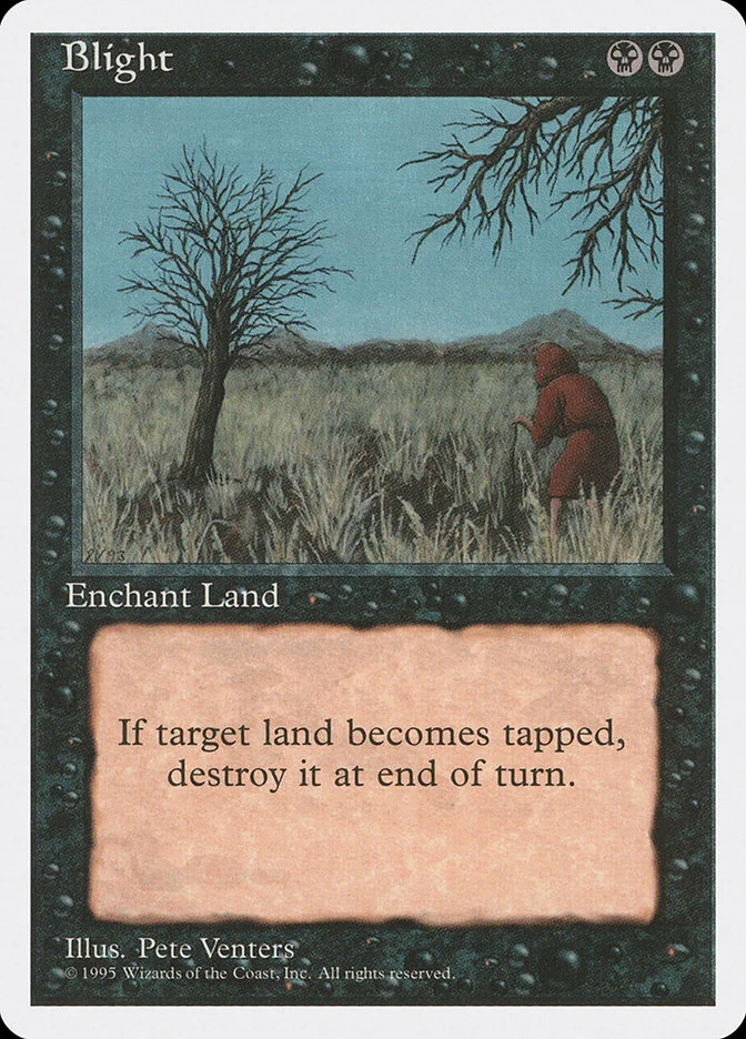 Blight MTG (Fourth Edition)