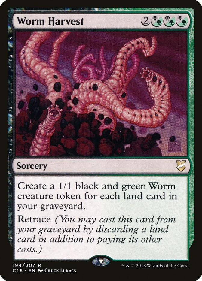 Worm Harvest MTG (Commander 2018)