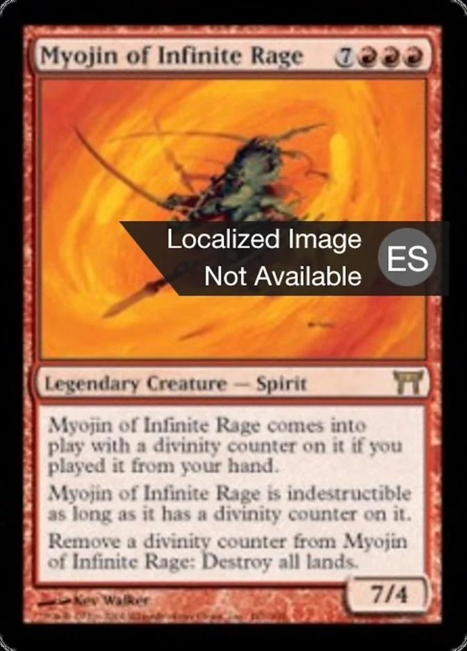 Myojin de la ira infinita MTG (Champions of Kamigawa)