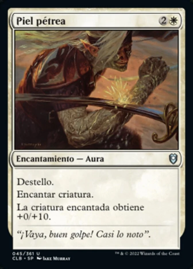 Piel pétrea MTG (Commander Legends: Battle for Baldur's Gate)
