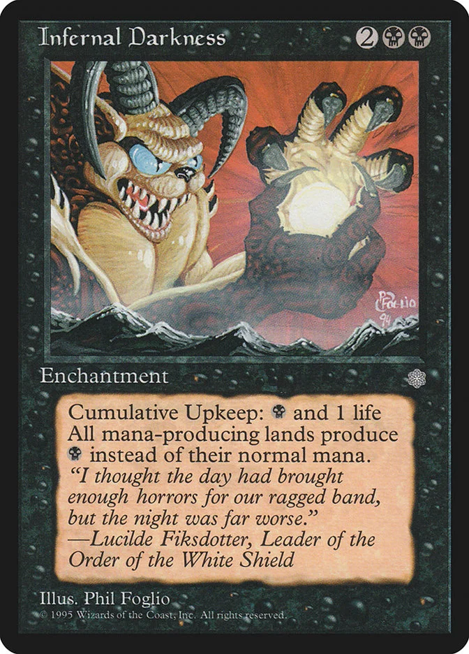 Infernal Darkness MTG (Ice Age)