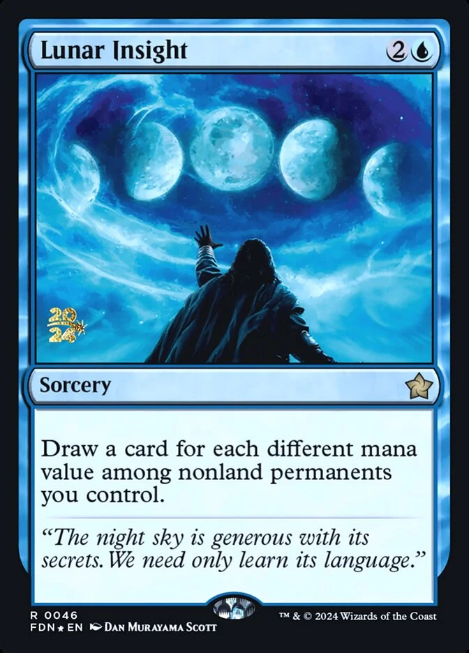Lunar Insight MTG (Foundations Promos)