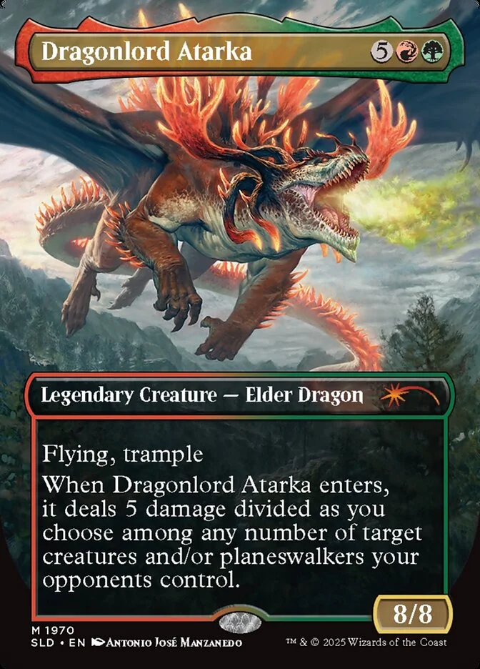 Dragonlord Atarka / Dragonlord Atarka MTG (Secret Lair Drop)