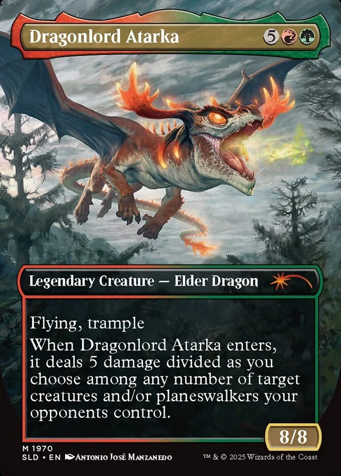 Dragonlord Atarka / Dragonlord Atarka MTG (Secret Lair Drop)