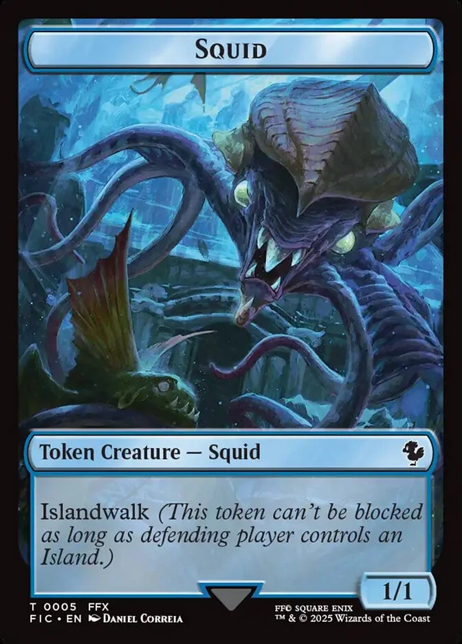 Squid MTG (Final Fantasy Commander Tokens)