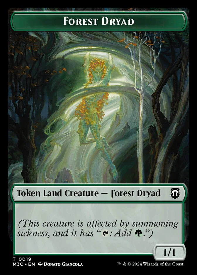 Forest Dryad MTG (Modern Horizons 3 Commander Tokens)