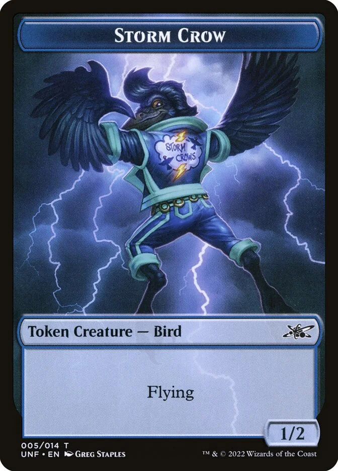 Storm Crow MTG (Unfinity Tokens)