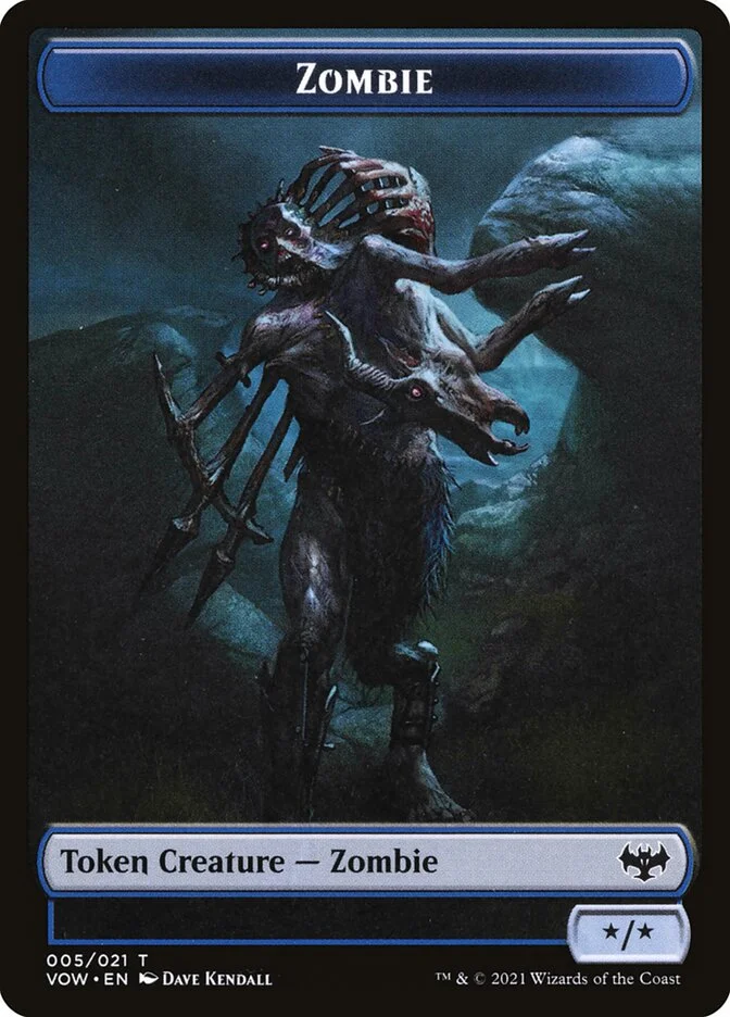 Zombie MTG (Innistrad: Crimson Vow Tokens)
