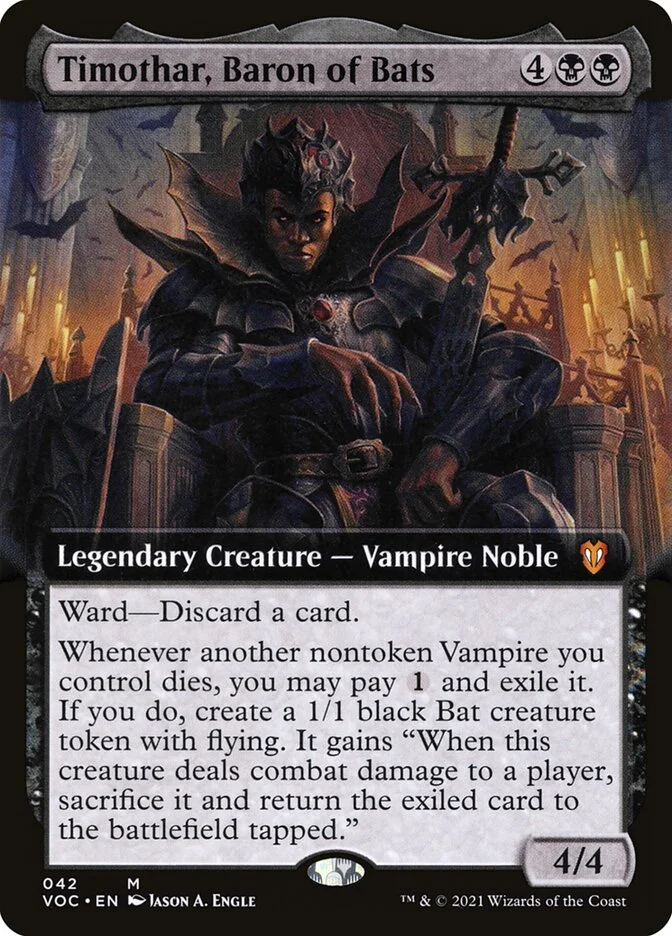 Timothar, Baron of Bats MTG (Crimson Vow Commander)