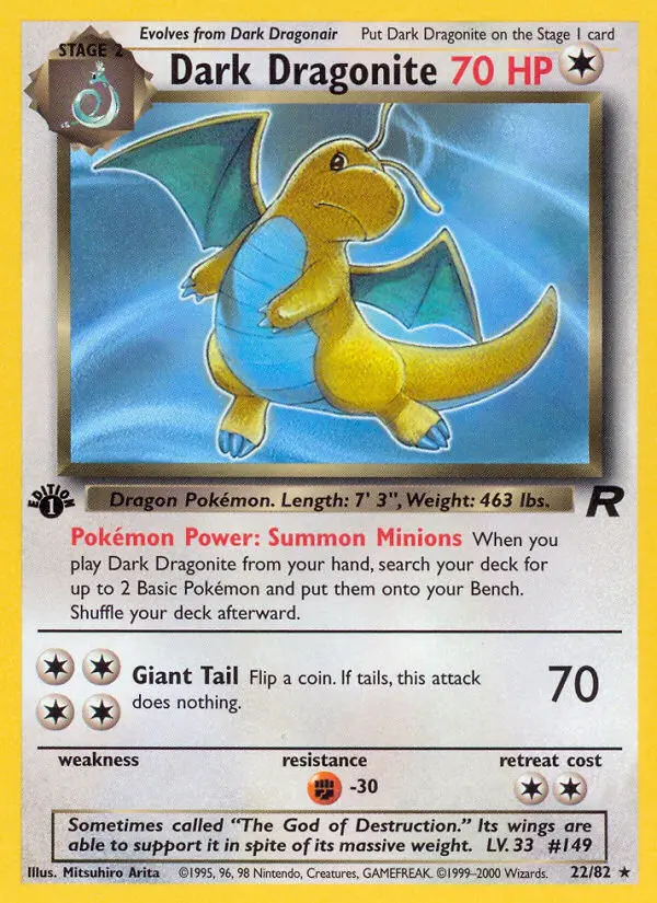 Dark Dragonite PKM (Team Rocket) Pokémon - TCG Land México