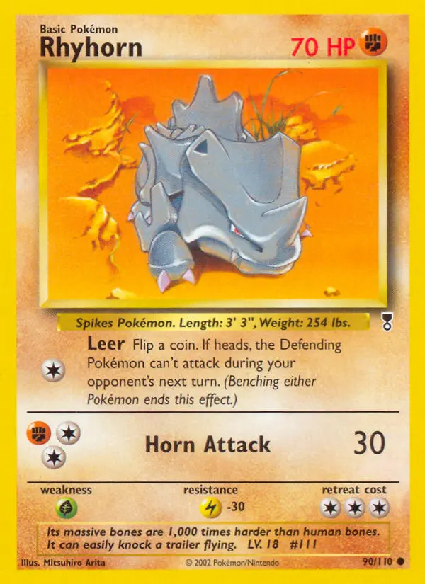 Rhyhorn PKM (Legendary Collection) Pokémon - TCG Land