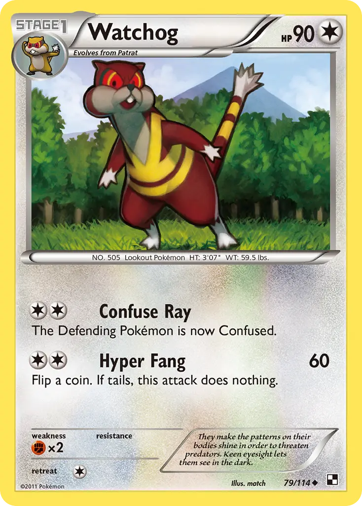 Watchog PKM (Black & White) Pokémon - TCG Land México