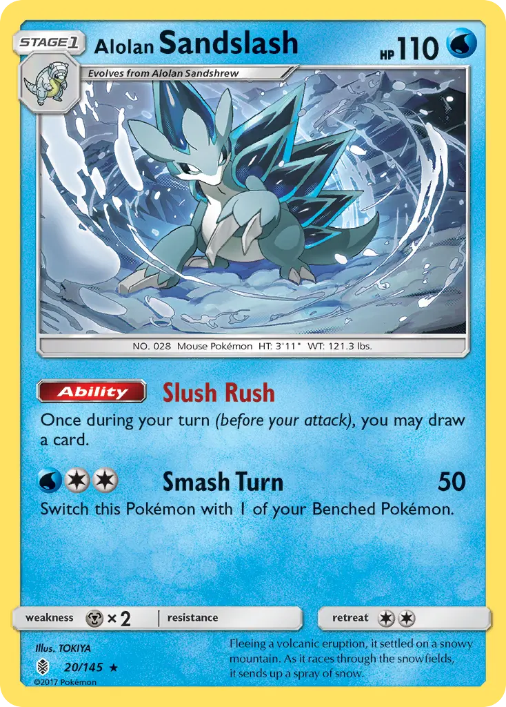 Alolan Sandslash PKM (Guardians Rising) Pokémon - TCG Land México
