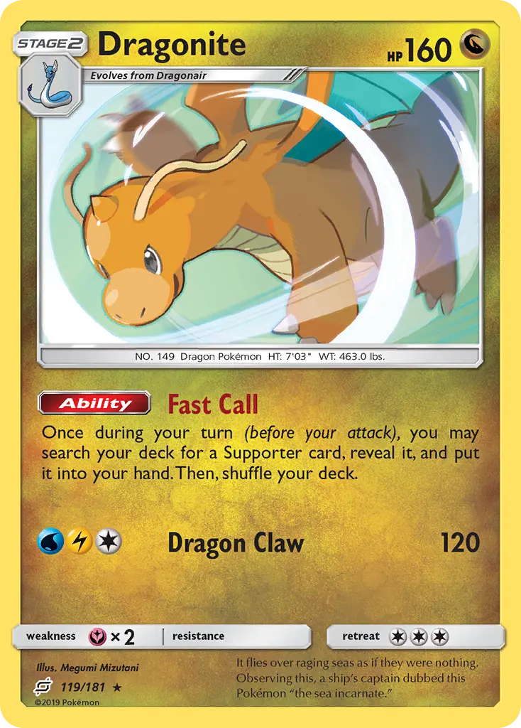 Dragonite PKM (Team Up) Pokémon - TCG Land México