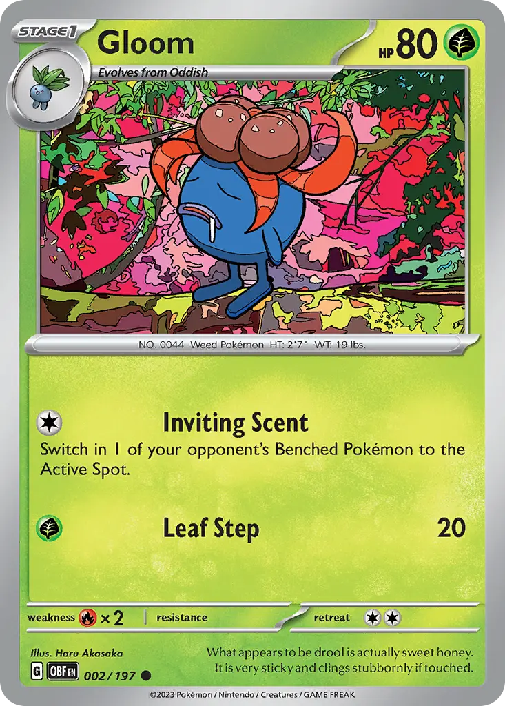 Gloom PKM (Obsidian Flames) Pokémon - TCG Land