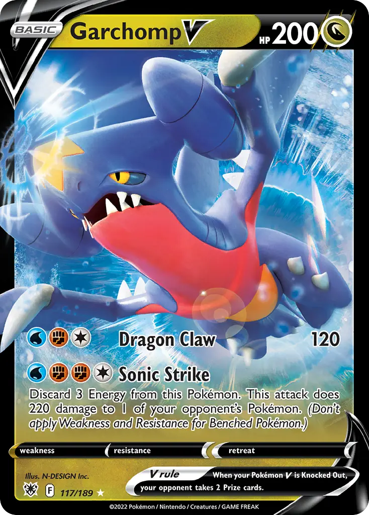Garchomp V PKM (Astral Radiance) Pokémon - TCG Land