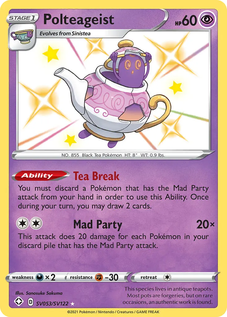 Polteageist PKM (Shining Fates Shiny Vault) Pokémon - TCG Land México